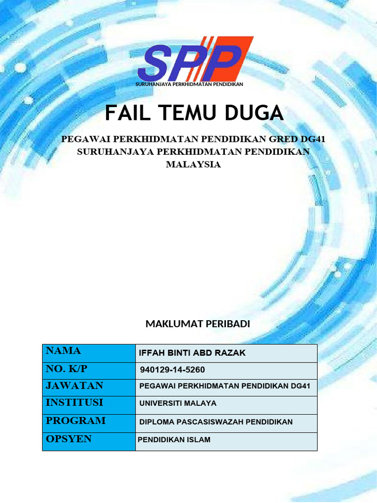 Cover File Temu Duga SPP | PDF