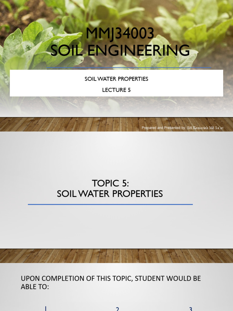 Soil Water Properties | PDF | Irrigation | Soil
