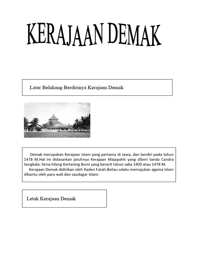 Latar Belakang Berdirinya Kerajaan Demak | PDF Latar Belakang Berdirinya Kerajaan Demak | PDF