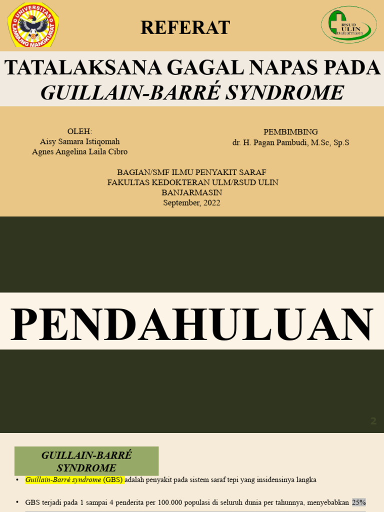 Tatalaksana Gagal Napas Pada GBS | PDF