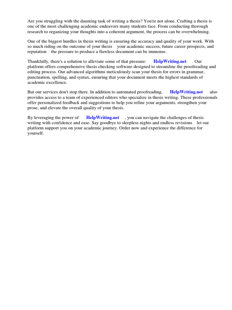 Thesis Checking Software | PDF | Thesis | Plagiarism