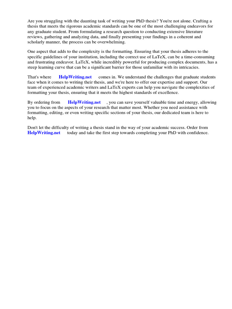 Phd Thesis Latex Template | PDF | Thesis | Page Layout