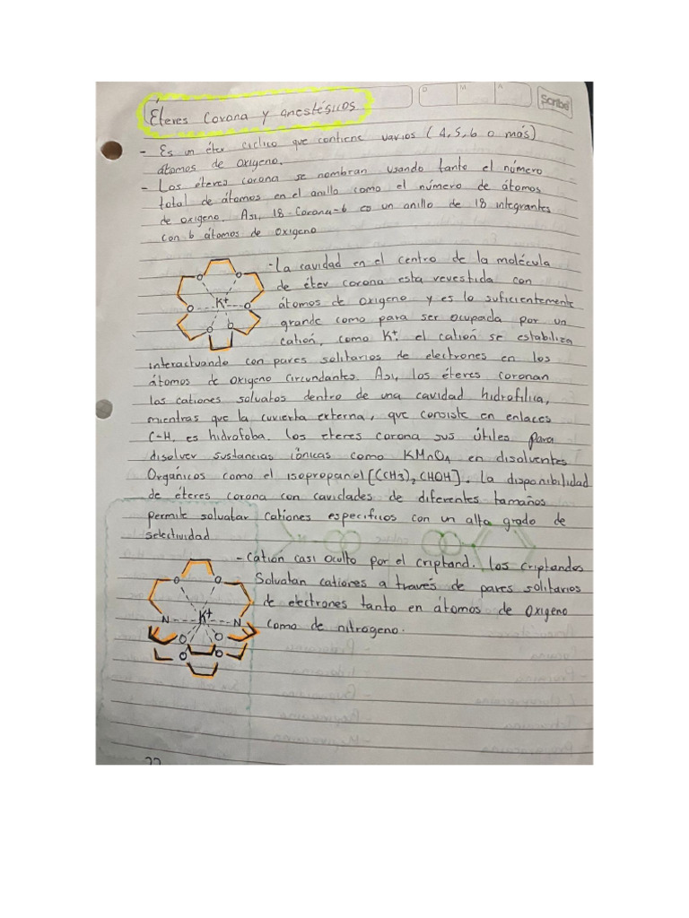 Eteres corona y anestesicos | PDF