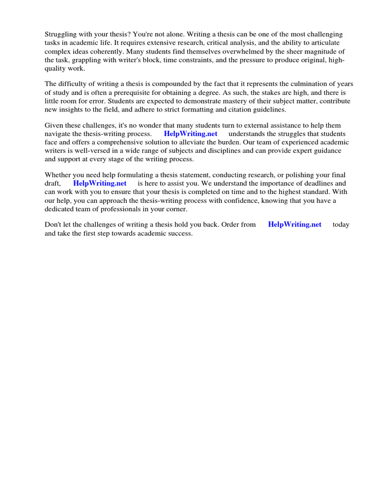 Thesis Central Idea | PDF | Essays | Thesis