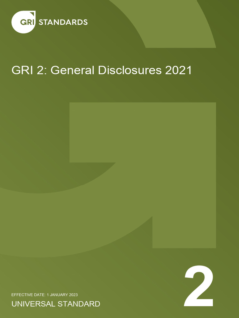 GRI 2 - General Disclosures 2021 | PDF | Employment | Supply Chain