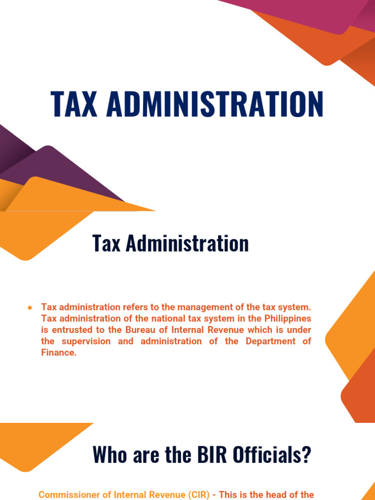 LM-Tax-Administration | PDF | Taxes | Taxation In The United States
