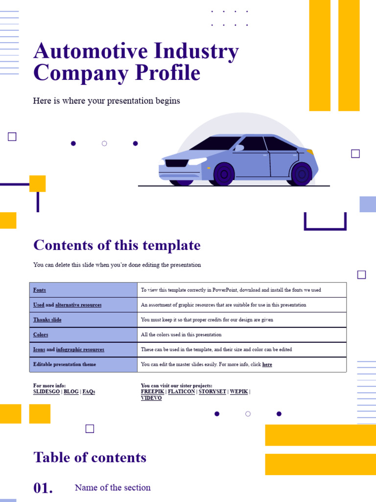 Automotive Industry Company Overview | PDF | Planets | Saturn