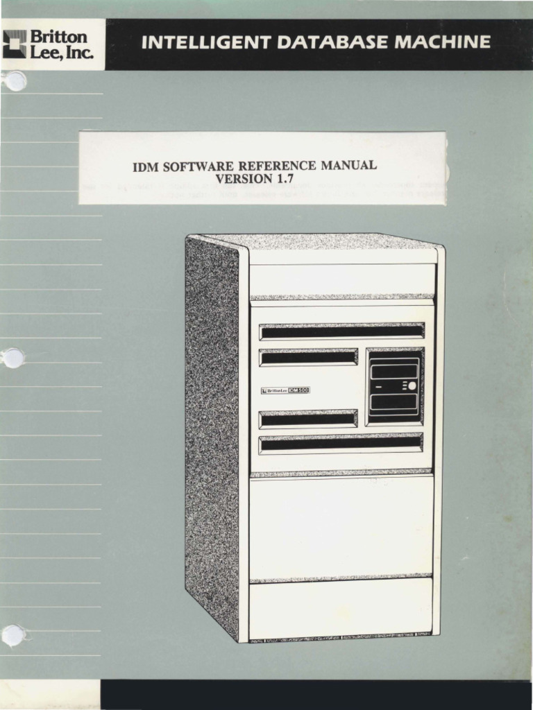 202-0500-017 IDM Software Reference Manual Version 1.7 Nov84 | PDF ...