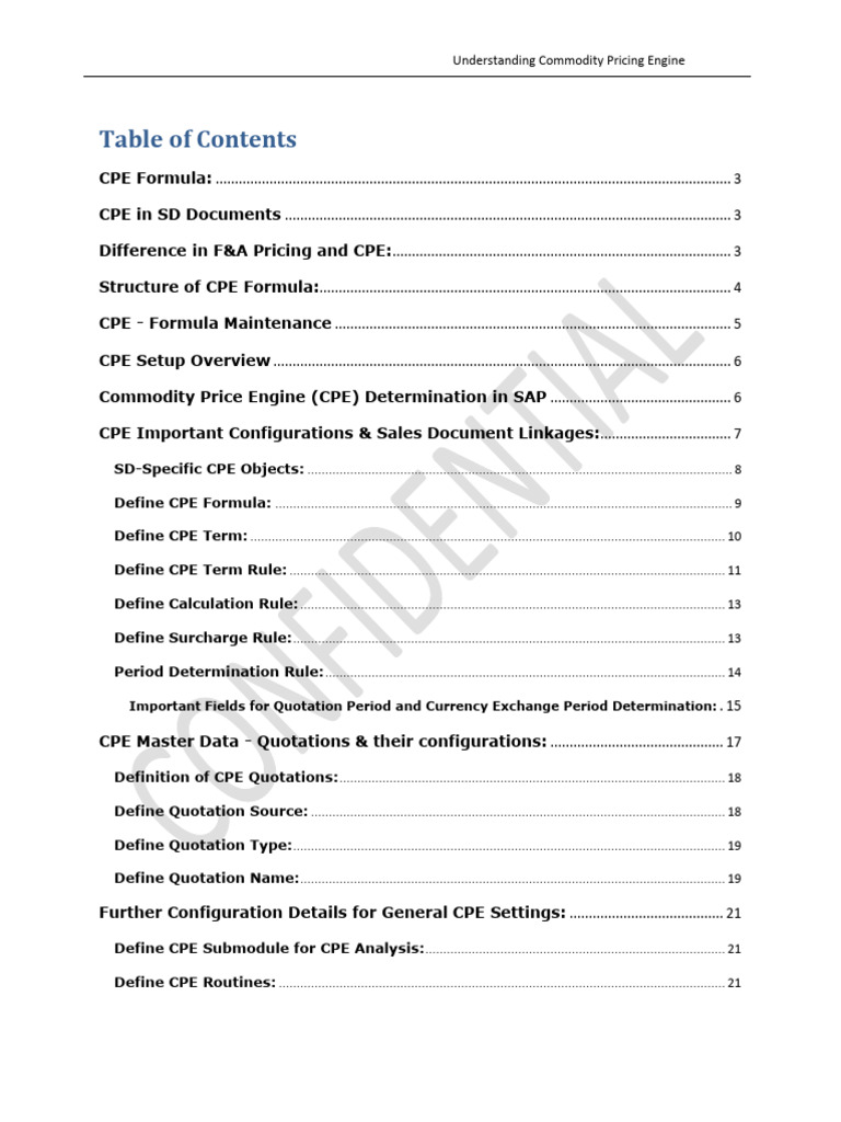 Sap Commodity Pricing Engine Cpe Configuration Guide For Consultants ... Sap Commodity Pricing Engine Cpe Configuration Guide For Consultants ...