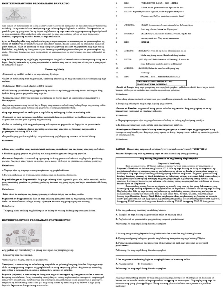 3rd QUARTER MODYUL FIL 8 | PDF