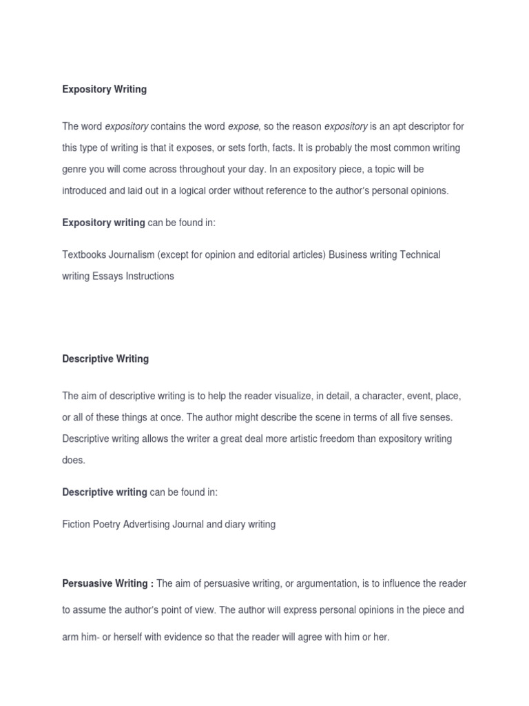 Types of Essays For Stds | Download Free PDF | Essays | Narrative