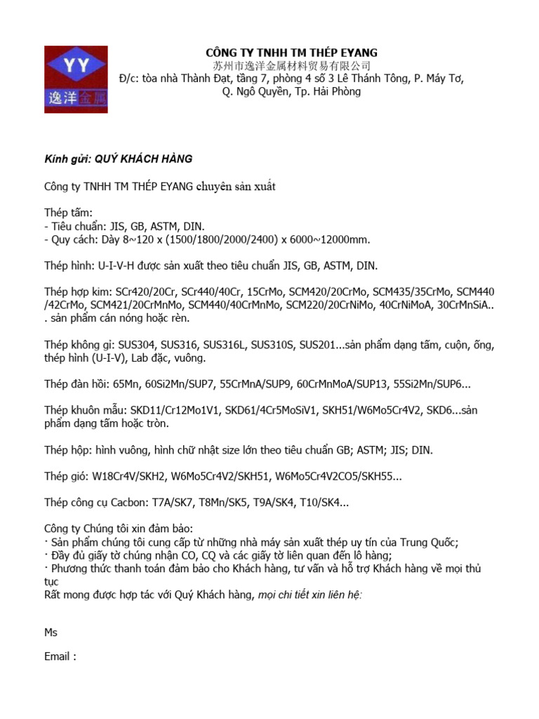 Giới Thiệu Công Ty | PDF