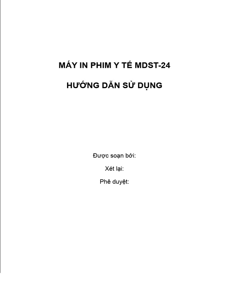 HDSD Máy in MDST-24 TV | PDF
