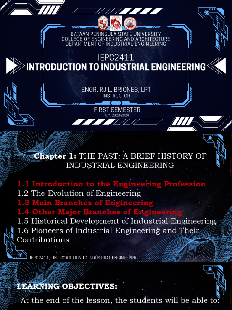 Lesson 1 Introduction To Industrial Engineering | PDF | Engineering | Industrial Engineering