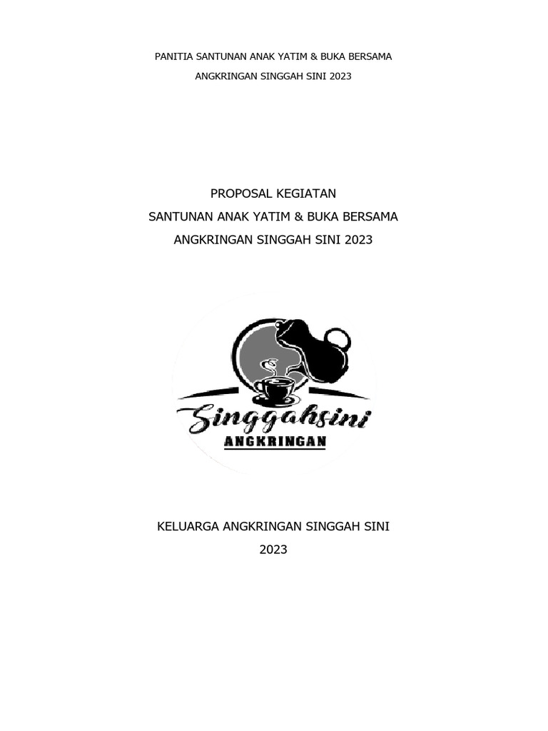 Proposal Bukber Santunan Anak Yatim Singgah Sini Angkringan 2023 ...
