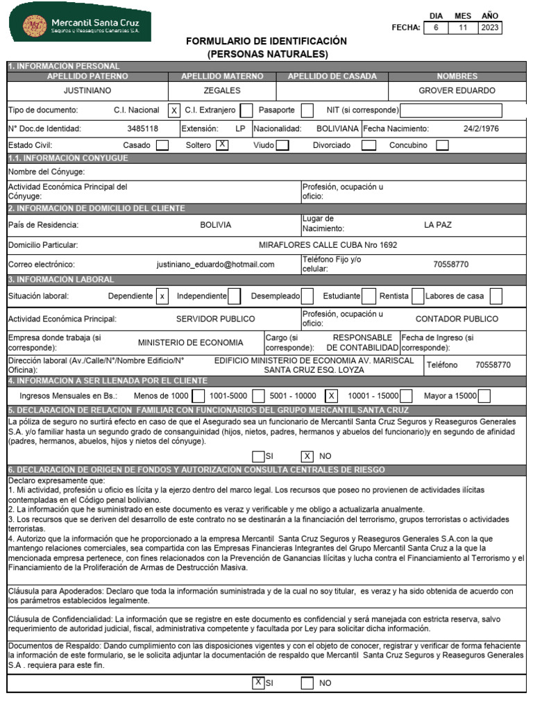 Copia de Form Id MSCSR Natural. (6293) - GROVER EDUARDO JUSTINIANO ...