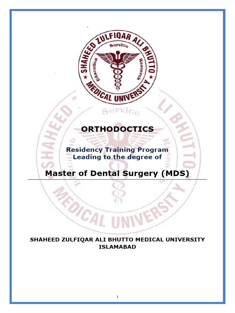 MDS-Orthodontics | PDF | Orthodontics | Doctor Of Medicine