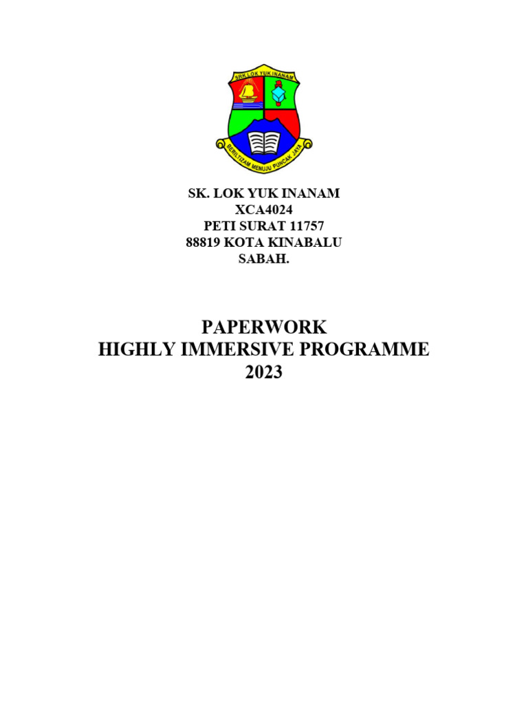 Hip 2023 Paperwork | PDF | Learning | Human Communication