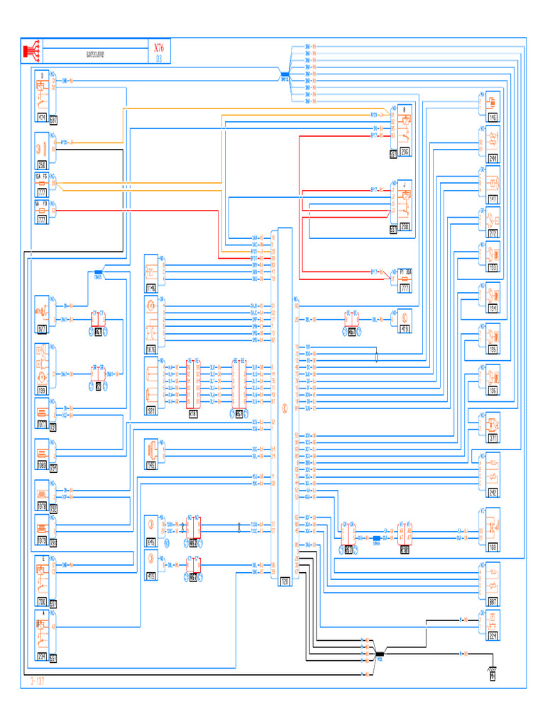 Renault Kangoo k4m 2004 Esquema de Sensor de Velocidad Vehiculo y Abs | PDF