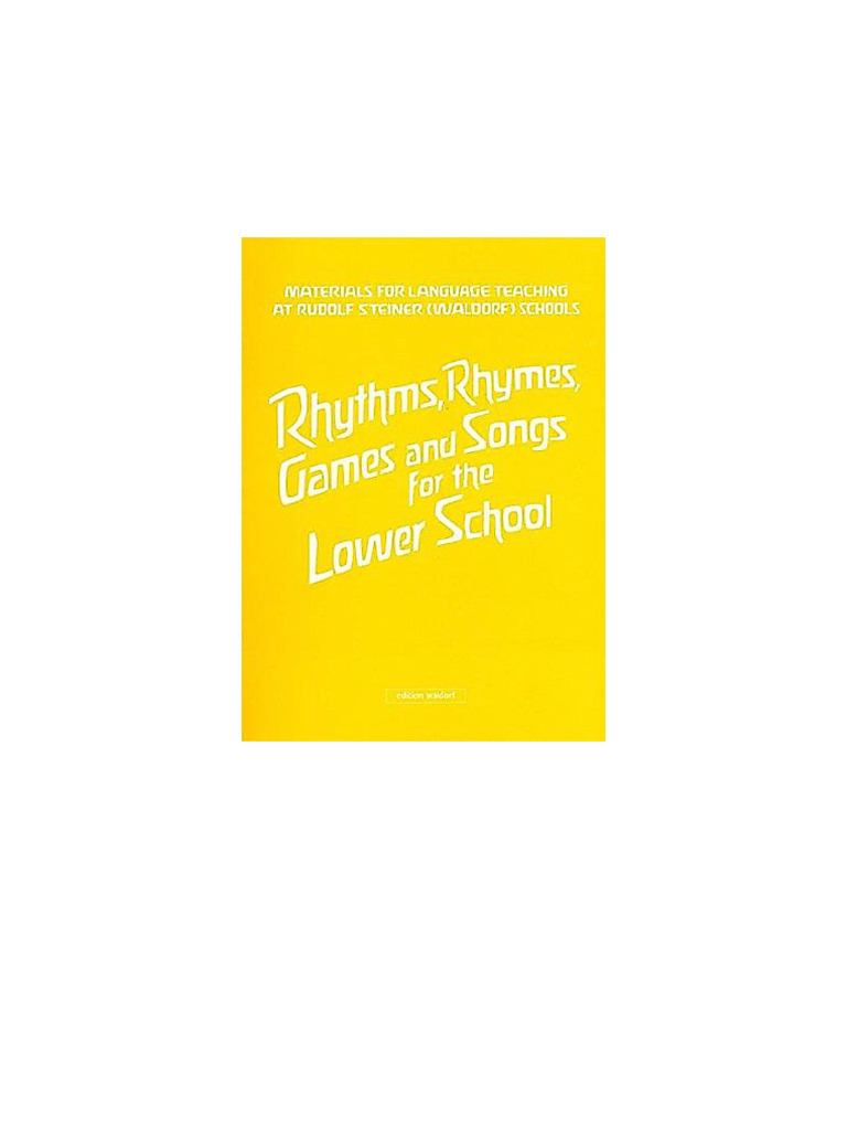 Rhythms, Rhymes, Games & Songs | PDF