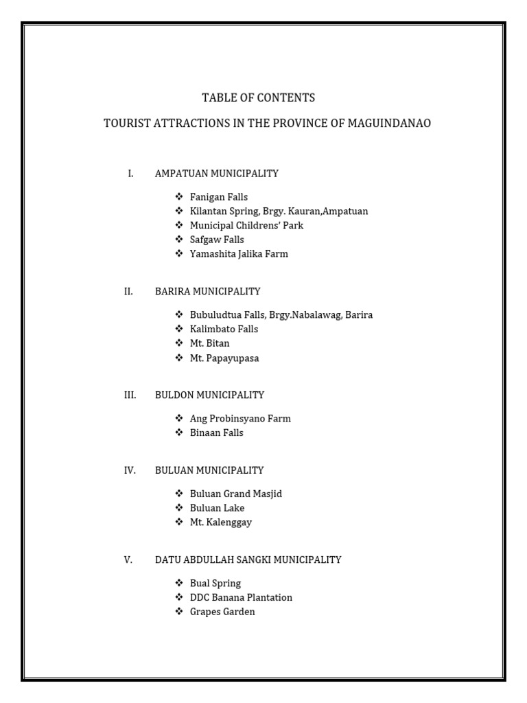 AA Preface & Table of Content | PDF | Tourism | Earth Sciences