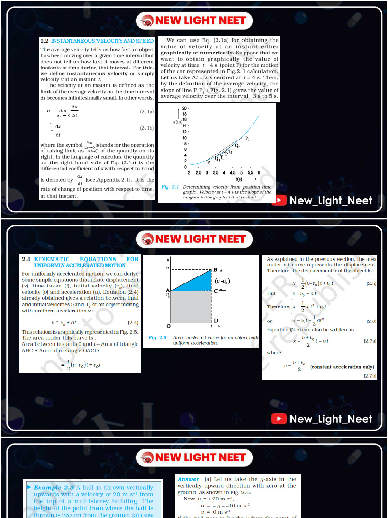 Kinematics | PDF | Acceleration | Velocity