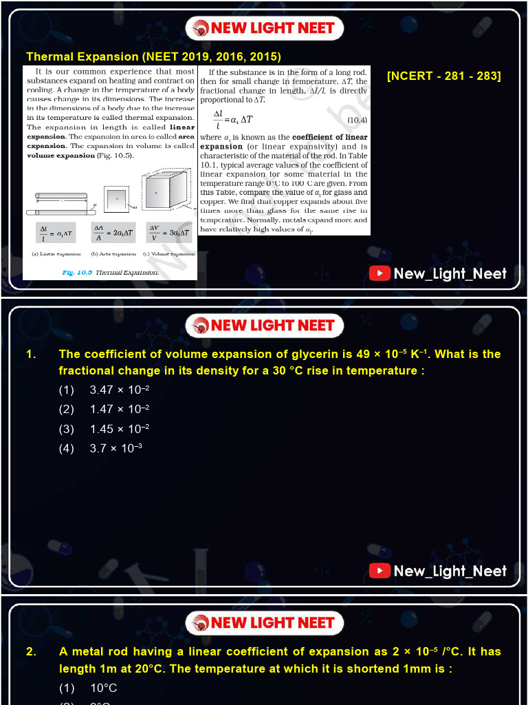 Thermal Properties of Matter | PDF | Thermal Expansion | Scientific Phenomena