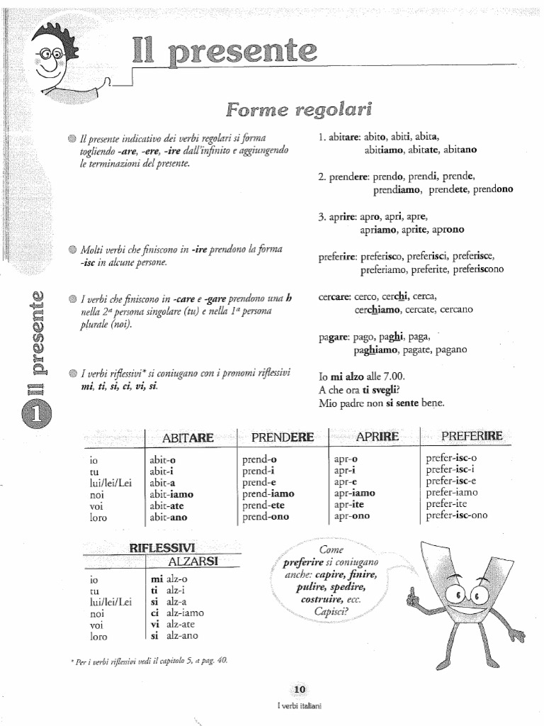 presente indicativo verbi irregolari | PDF