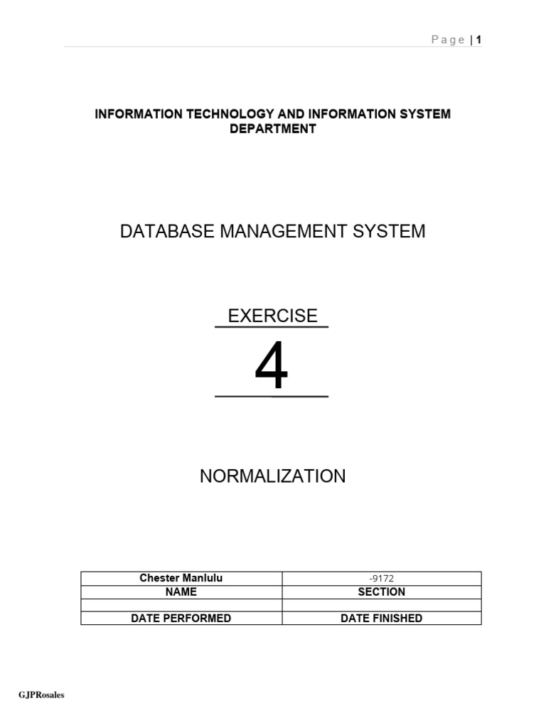 Week 8 - Normalization | PDF | Medicine | Clinical Medicine
