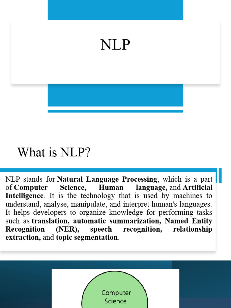 Class 1 - NLP | PDF | Parsing | Machine Learning