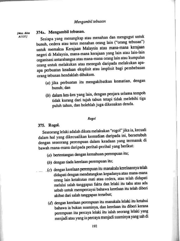 KANUN KESEKSAAN-Seksyen | PDF