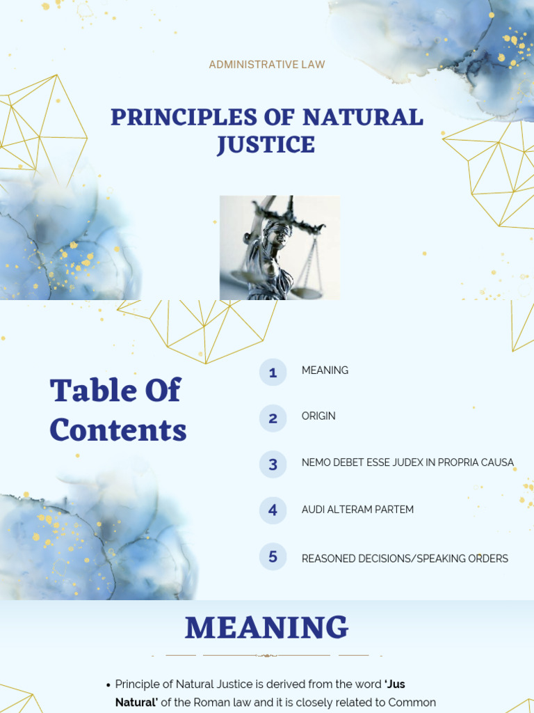 Principles of Natural Justice | PDF | Justice | Crime & Violence