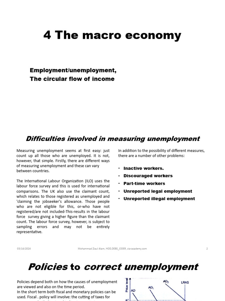 Understanding Unemployment and Economic Flow | PDF | Consumption ...