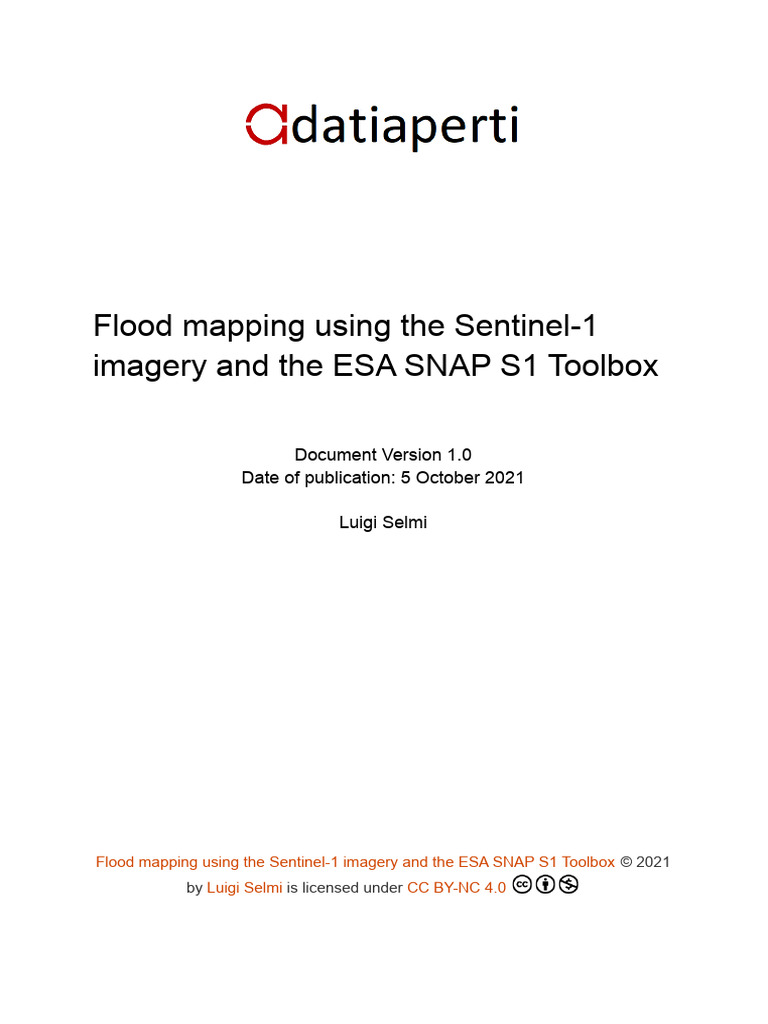 Flood Mapping Using Sentinel-1 Imagery v1 | PDF | Radar