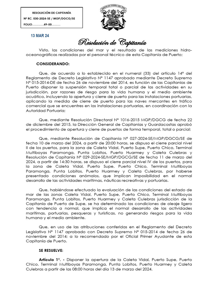 RC-030-2024 de Fecha 13-03-2024 | PDF RC-030-2024 de Fecha 13-03-2024 | PDF