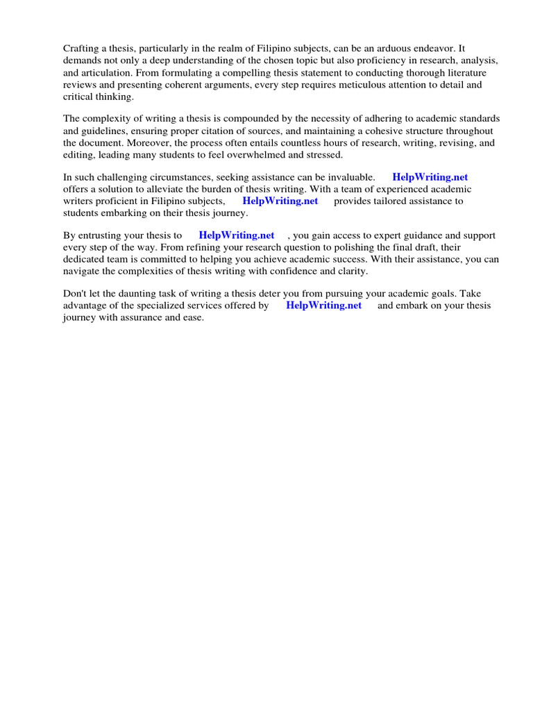 Sample Thesis in Filipino Subject | PDF | Thesis | Human Communication