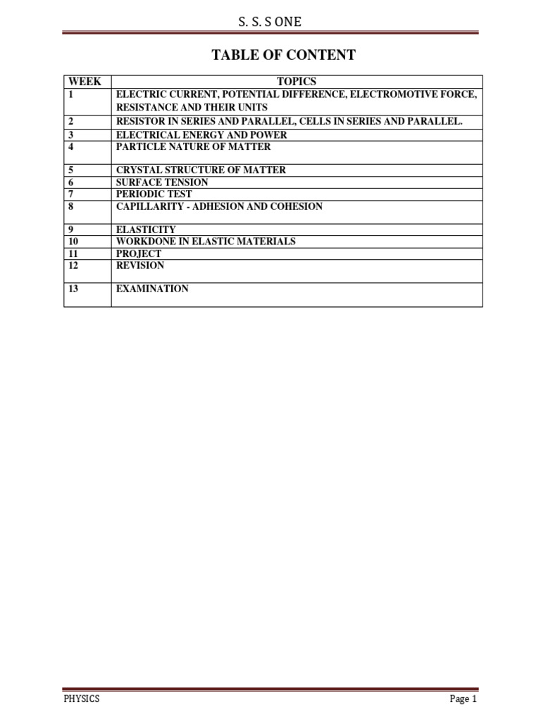 SSS 1 3RD Term | Download Free PDF | Electrical Resistance And ...