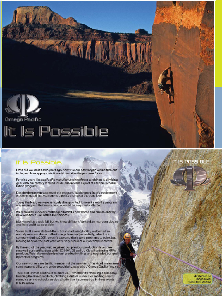 Omega Pacific Climbing Catalog 2006 | PDF