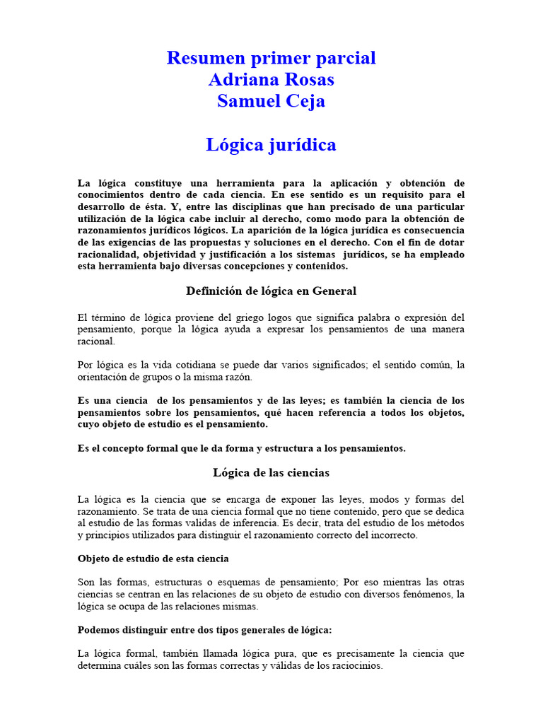 Lógica Jurídica y Ciencia del Derecho | PDF | Teoría | Lógica