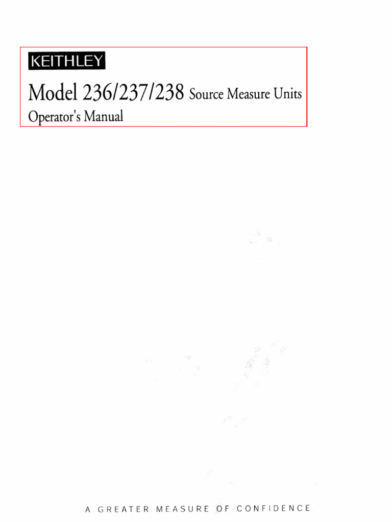 Keithley 236 237 238 Operator | PDF