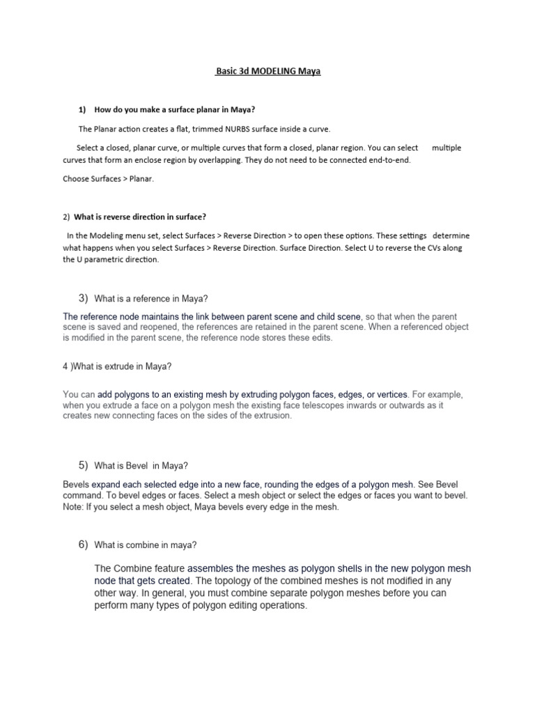 3d MODELING - Ans | PDF | 3 D Computer Graphics | 3 D Modeling