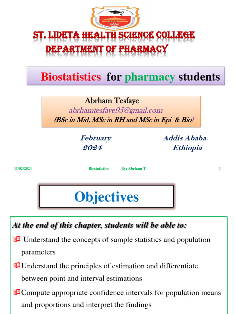 Estimation And Hypothesis Testing Pdf Statistics P Value