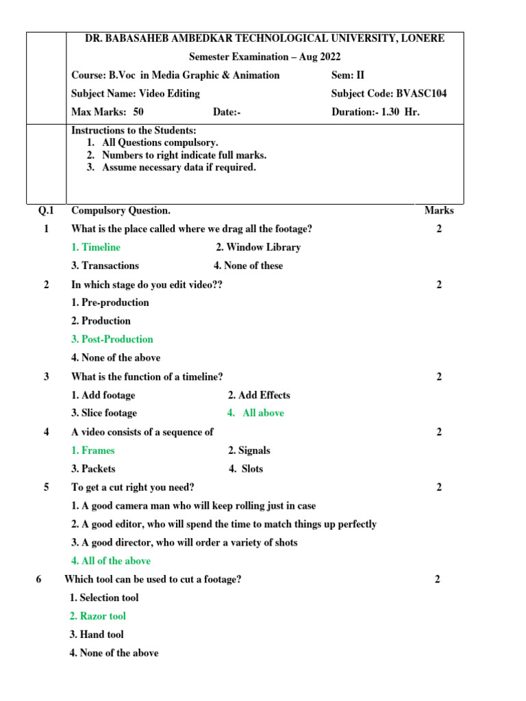 Video Editing | PDF | Display Technology | Vision