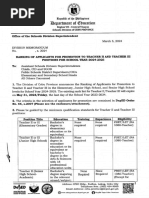 Virtual in Service Training For Public School Teachers March 2021 | PDF