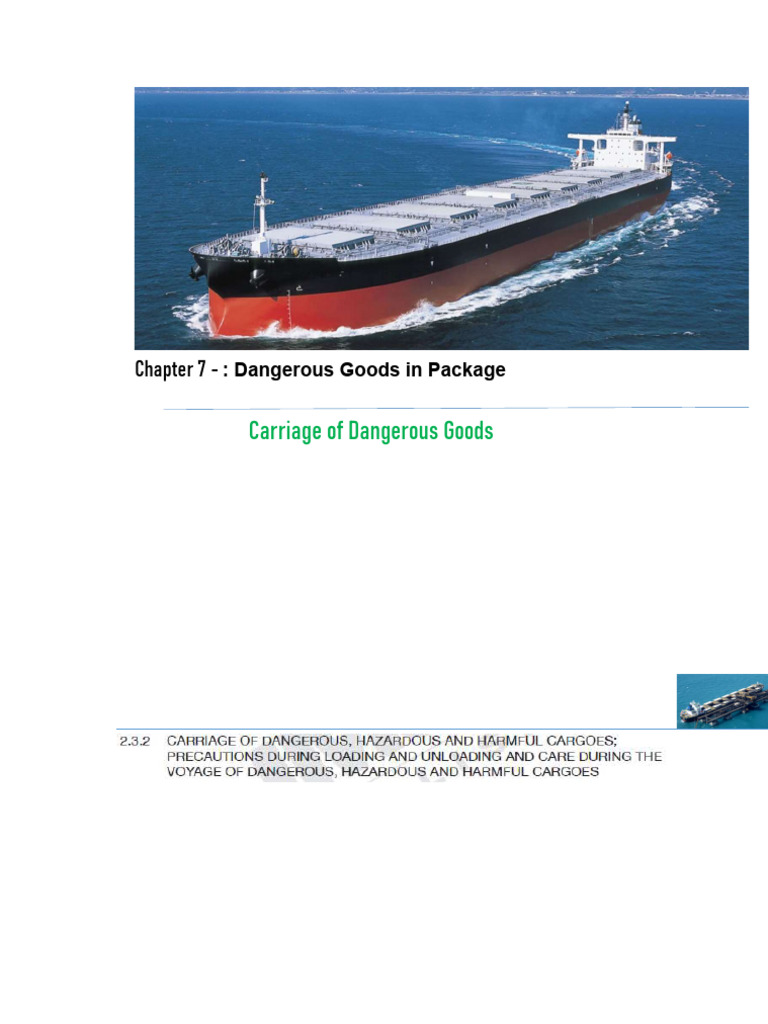 Chapter 7 - Dangerous Goods in Package | Download Free PDF | Dangerous ...