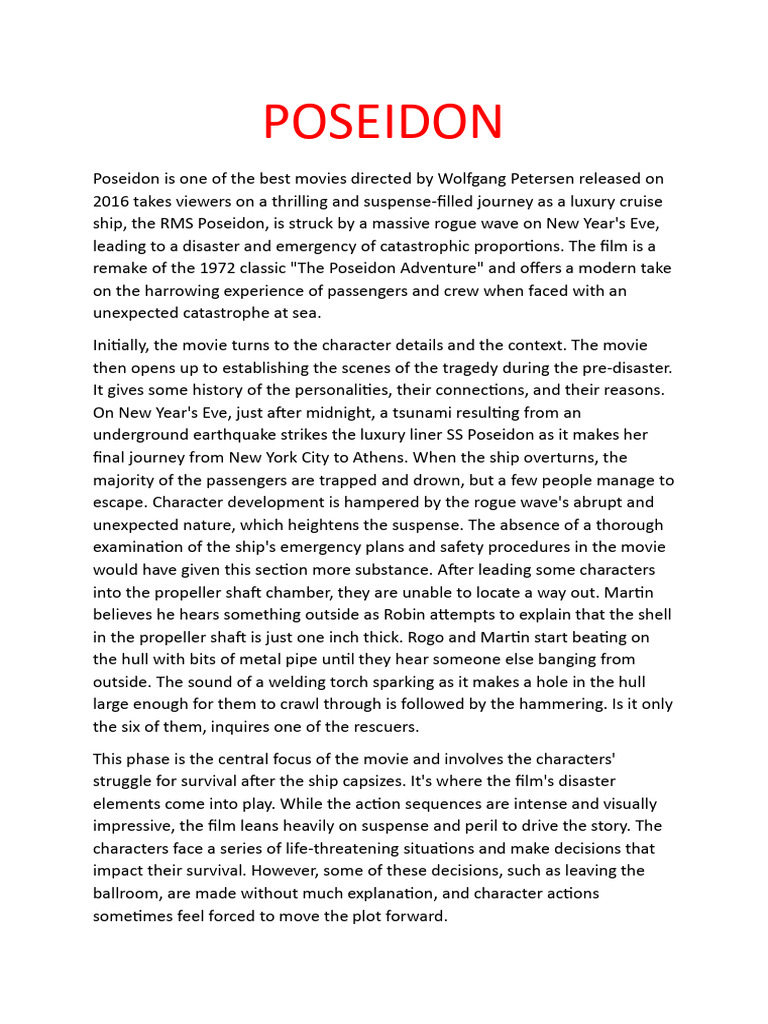 POSEIDON | PDF | Shipping | Ships