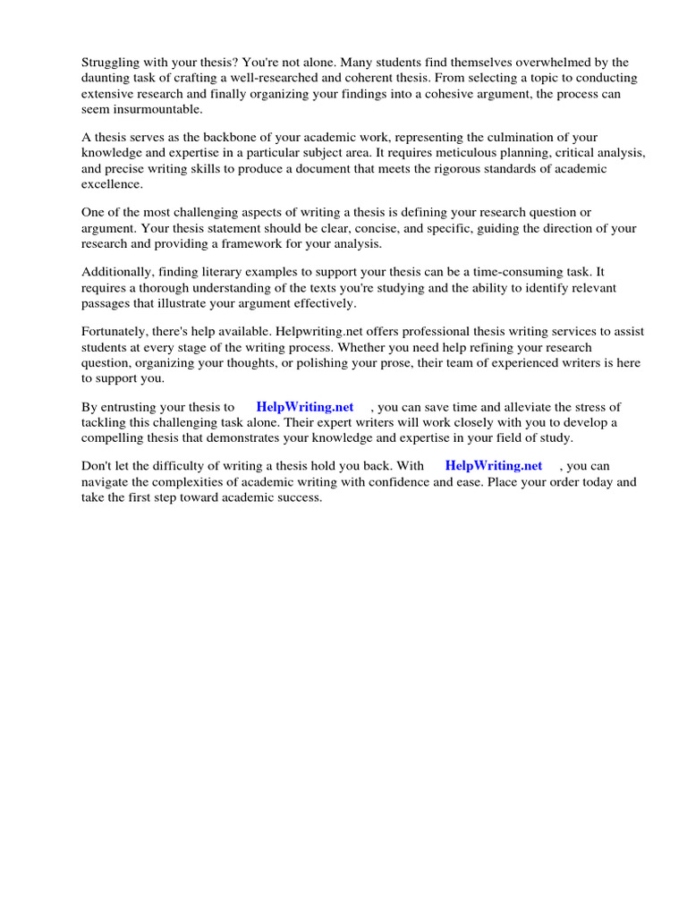 Definition and Literary Example of Thesis | PDF | Essays | Thesis Definition and Literary Example of Thesis | PDF | Essays | Thesis