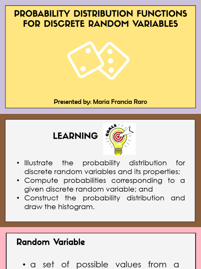 Discrete Probability Distributions | PDF | Probability Distribution | Random Variable