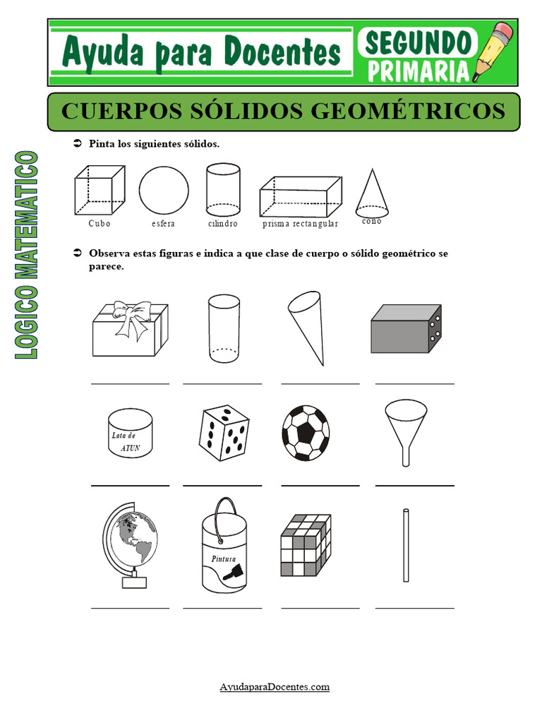 Cuerpos Sólidos Geométricos para Niños | PDF | Artes del Lenguaje y ...