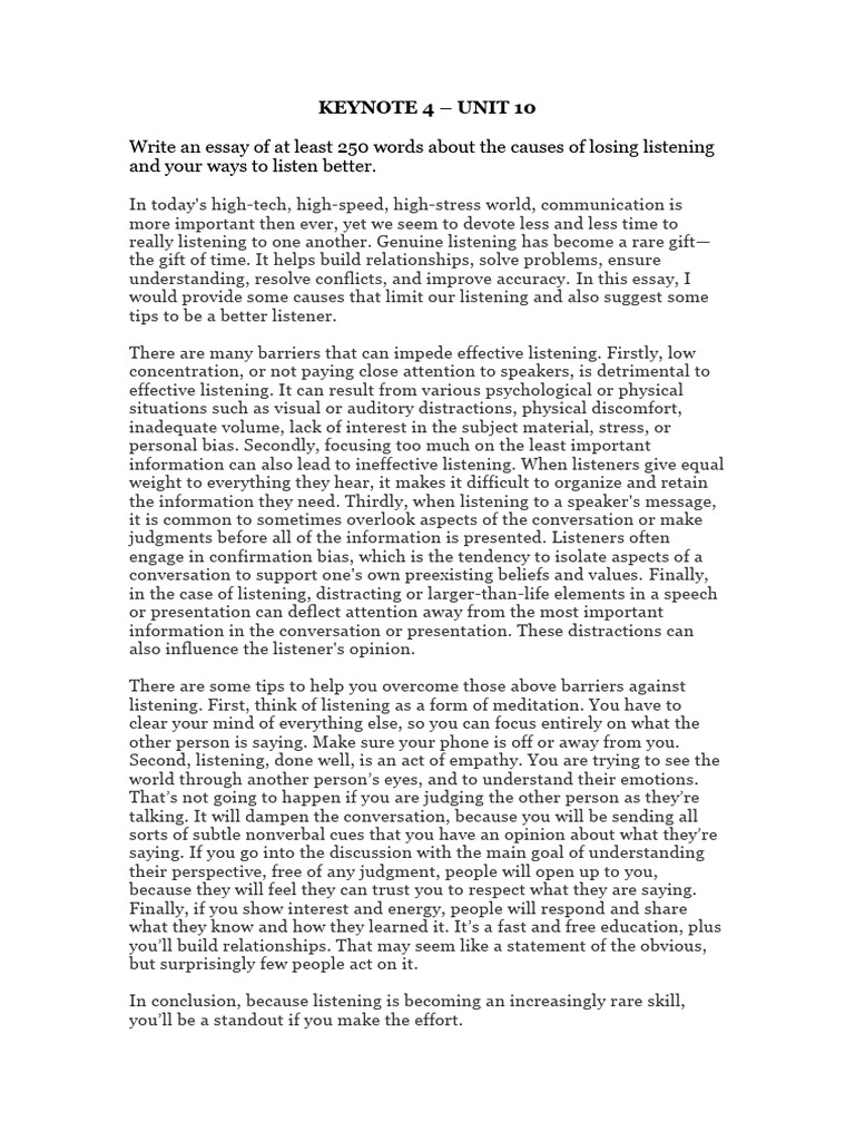 Keynote 4 - Unit 10 | PDF | Conversation | Bias